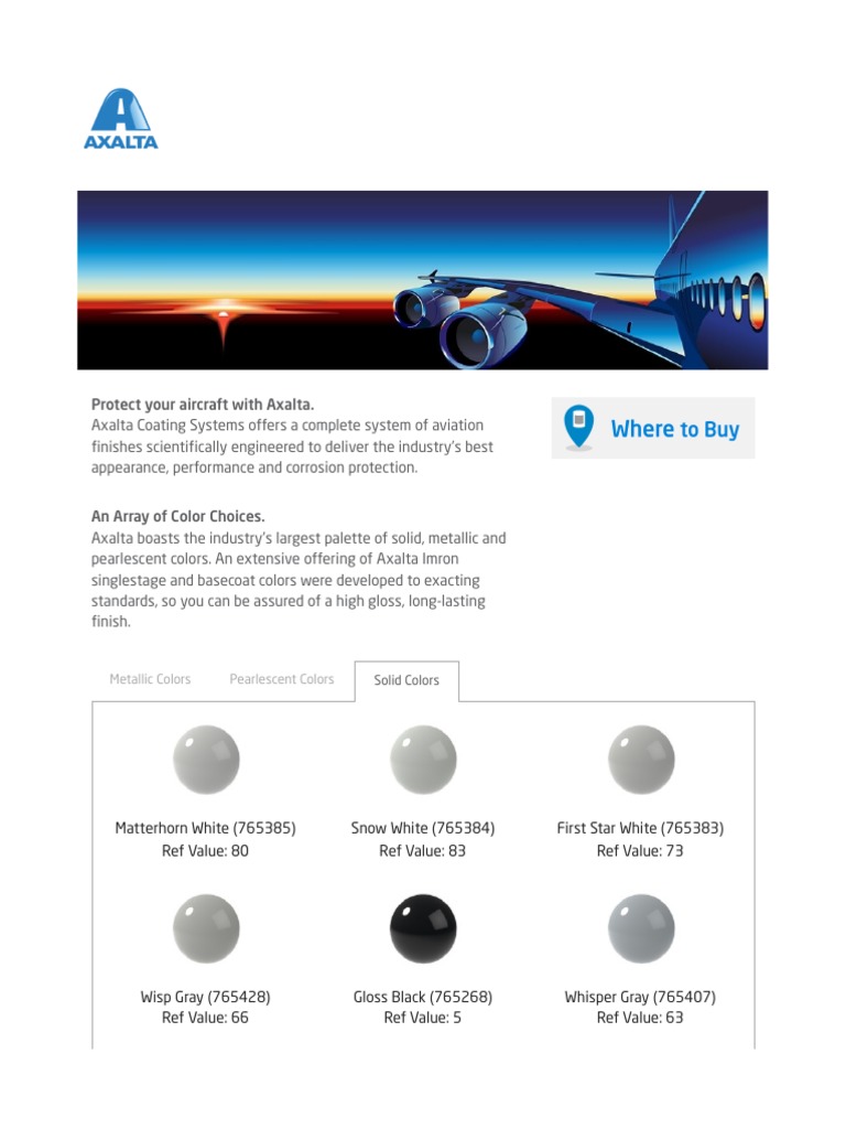 Aviation Color Selector AXALTA | PDF
