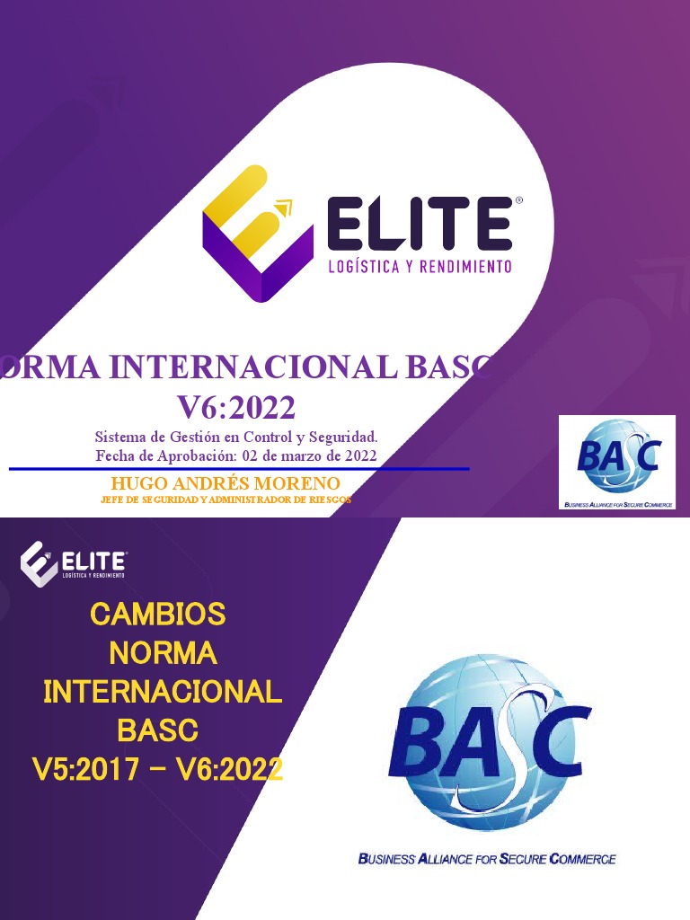 Presentacion Basc - Norma v6 2022 | PDF