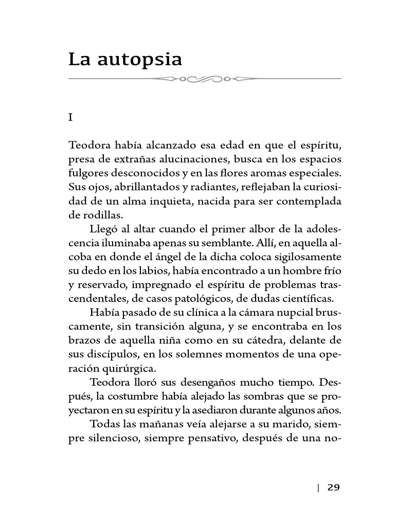 Carlos Díaz Dufoo-La Autopsia | PDF