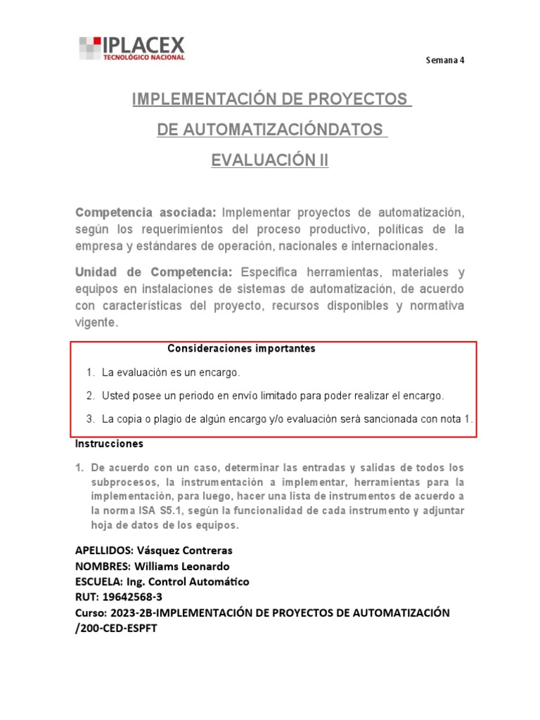 Implementación de Proyectos Eva 2 | PDF