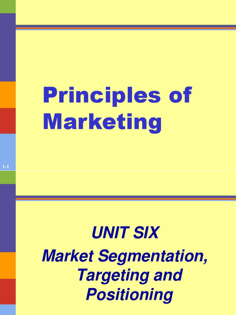 Unit 5 Targeting Pdf Market Segmentation Marketing