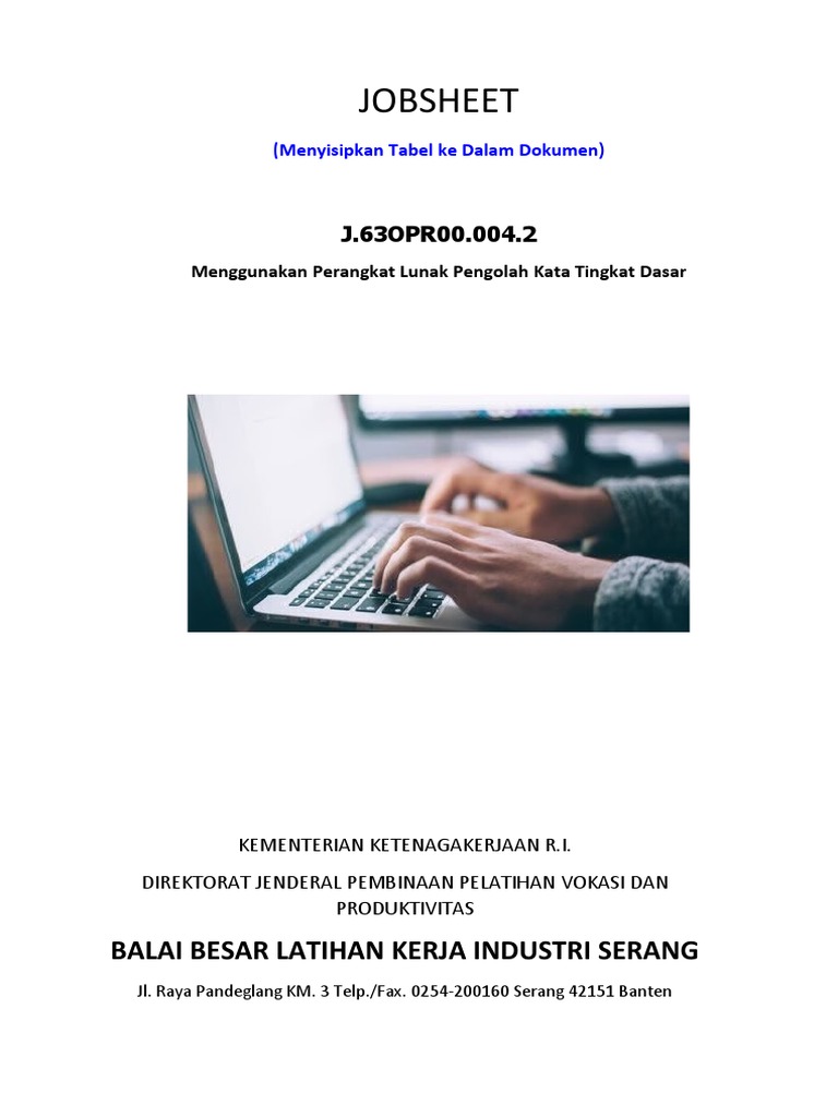 Contoh Jobsheet | PDF
