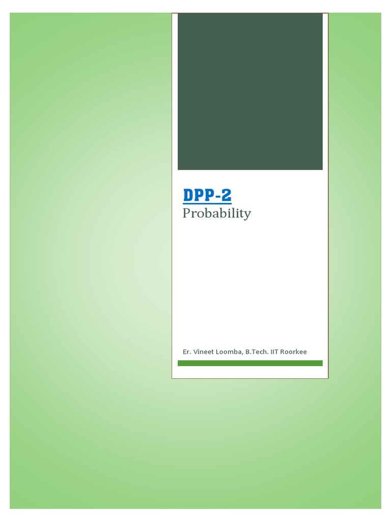 DPP Probability 2 | PDF