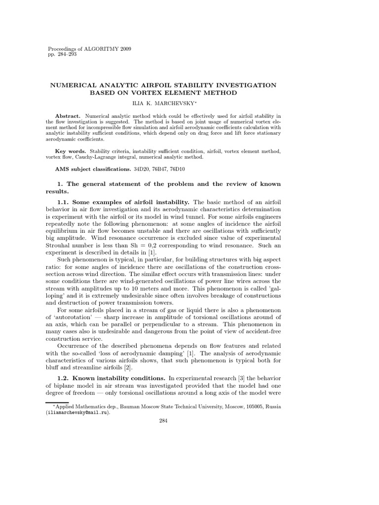 Dokumen - Tips - Numerical Analytic Airfoil Stability Investigation | PDF