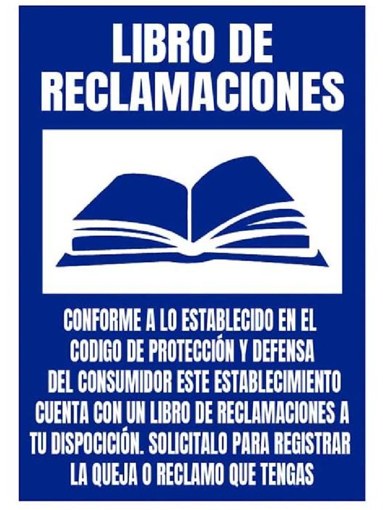 Libro de Reclamaciones | PDF