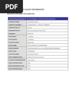 Company Information Sheet (Cis) Form: Dear Sir/Madam | PDF