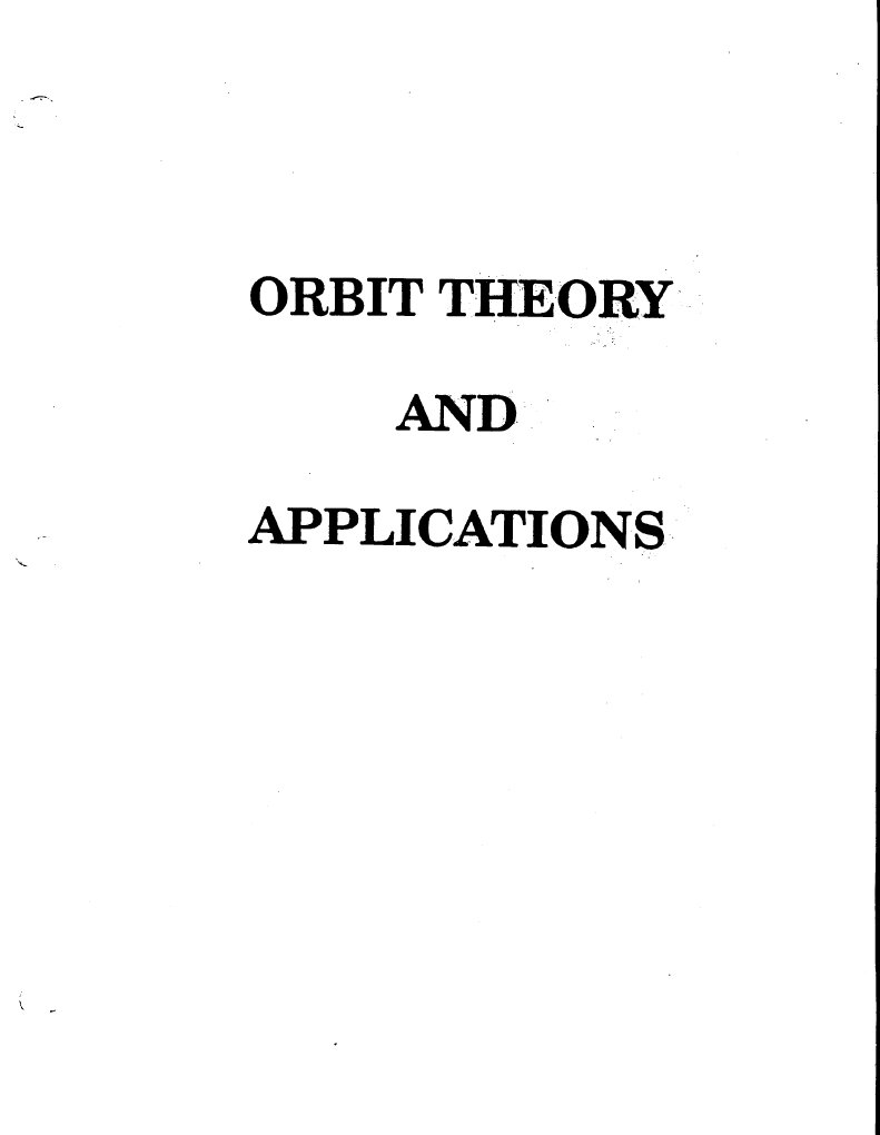 Orbit Theory and Application | PDF