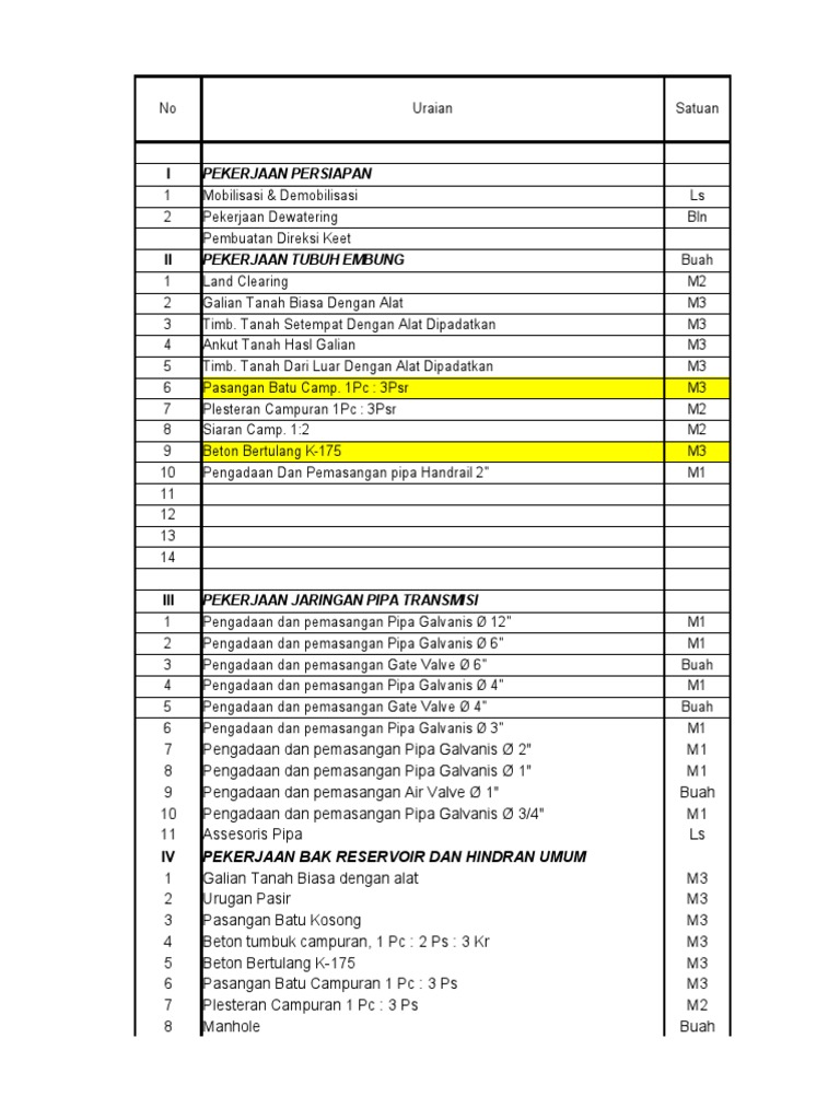 Perhitungan Progres | PDF