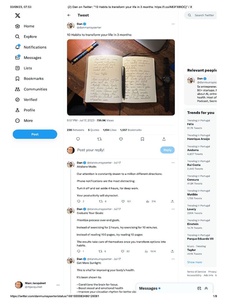 10 Habits Transform Your Life In 3 Months Pdf