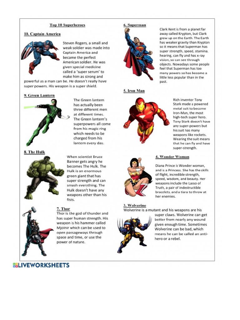 Super Heroes | PDF