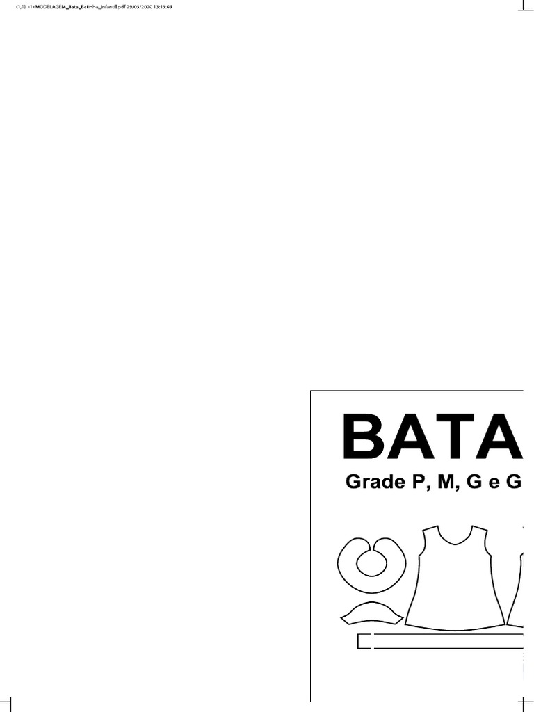 Folha A4 Modelagem Bata | PDF
