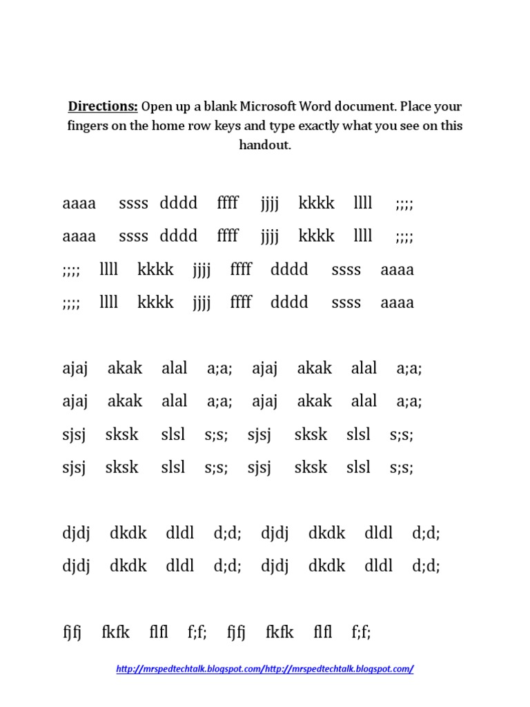 Typing Practice for Beginners | PDF