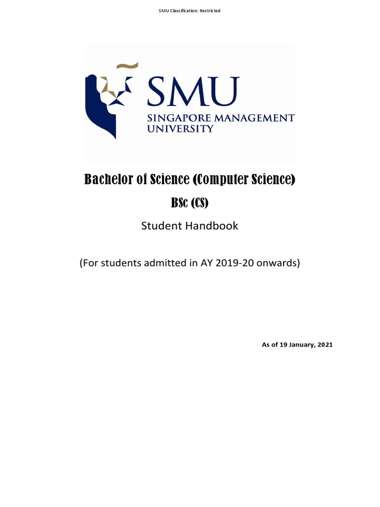 BSC (CS) Handbook AY2019-2020 | PDF