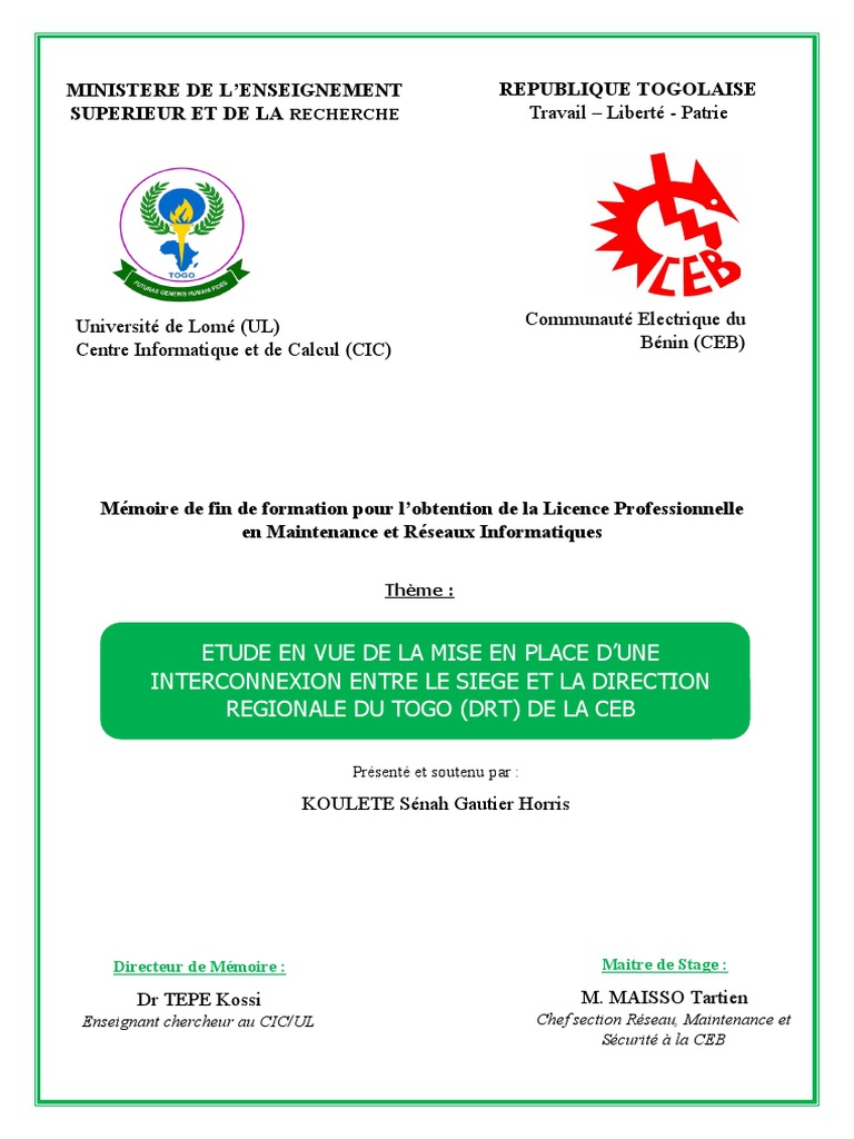 Interconnexion CEB Togo : Étude et Solutions | PDF | Affaires ...