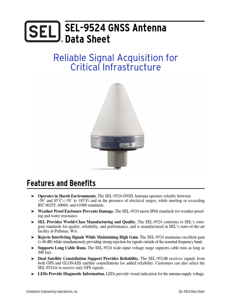 SEL-9524 GNSS Antenna | PDF