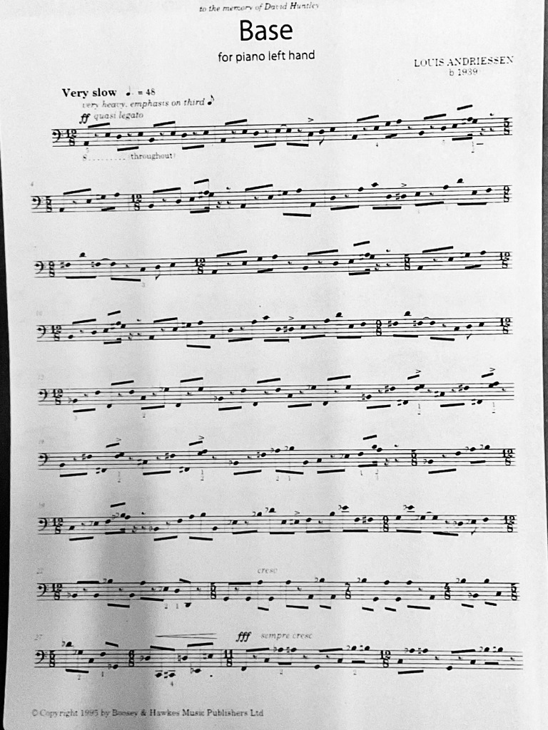 Louis Andriessen - Base | PDF