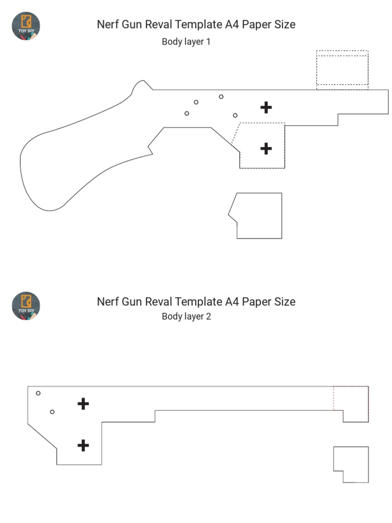 Template-Nerf-Rival - A4-Paper-Size-ToyDIY | PDF