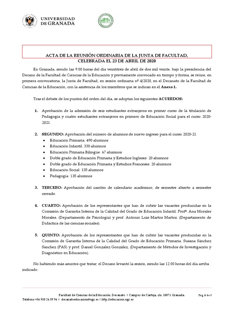 ejemplo actas_simbolo propio_formal_firma manuscrita | PDF