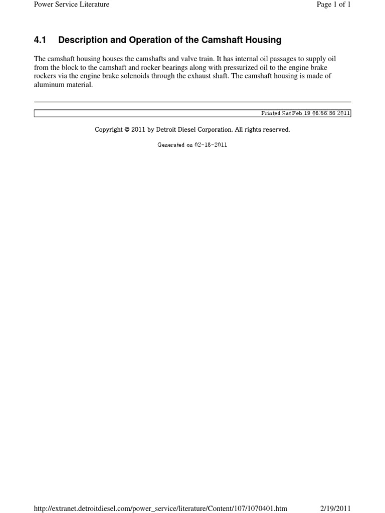 EPA07-10 Engine Manual | PDF | Gear | Turbocharger