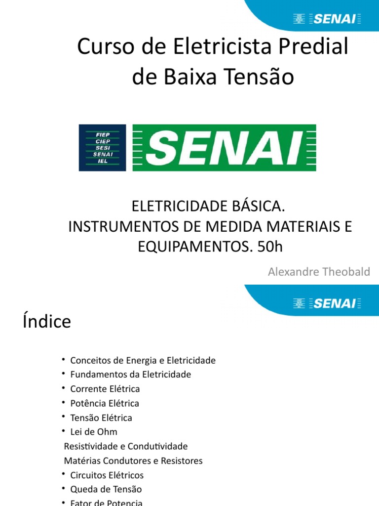 Eletricidade Basica e Instrumentos de Medida | PDF | Corrente elétrica | Eletricidade