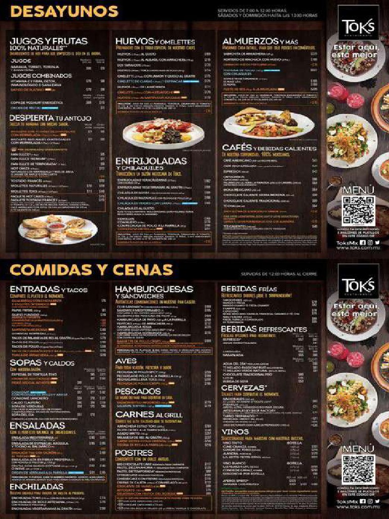 Menu Toks | PDF