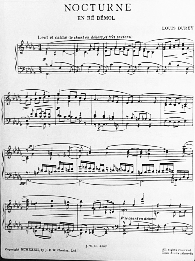 Louis Durey - Nocturne | PDF