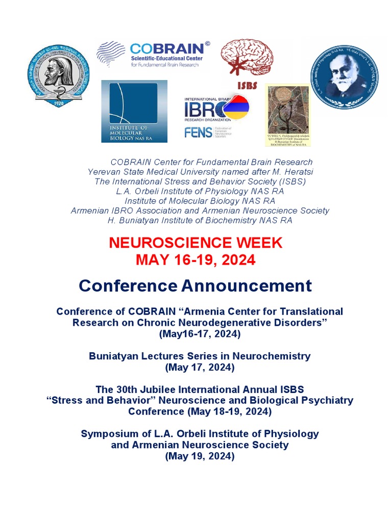 Conference Announcement: Neuroscience Week MAY 16-19, 2024 | PDF ...