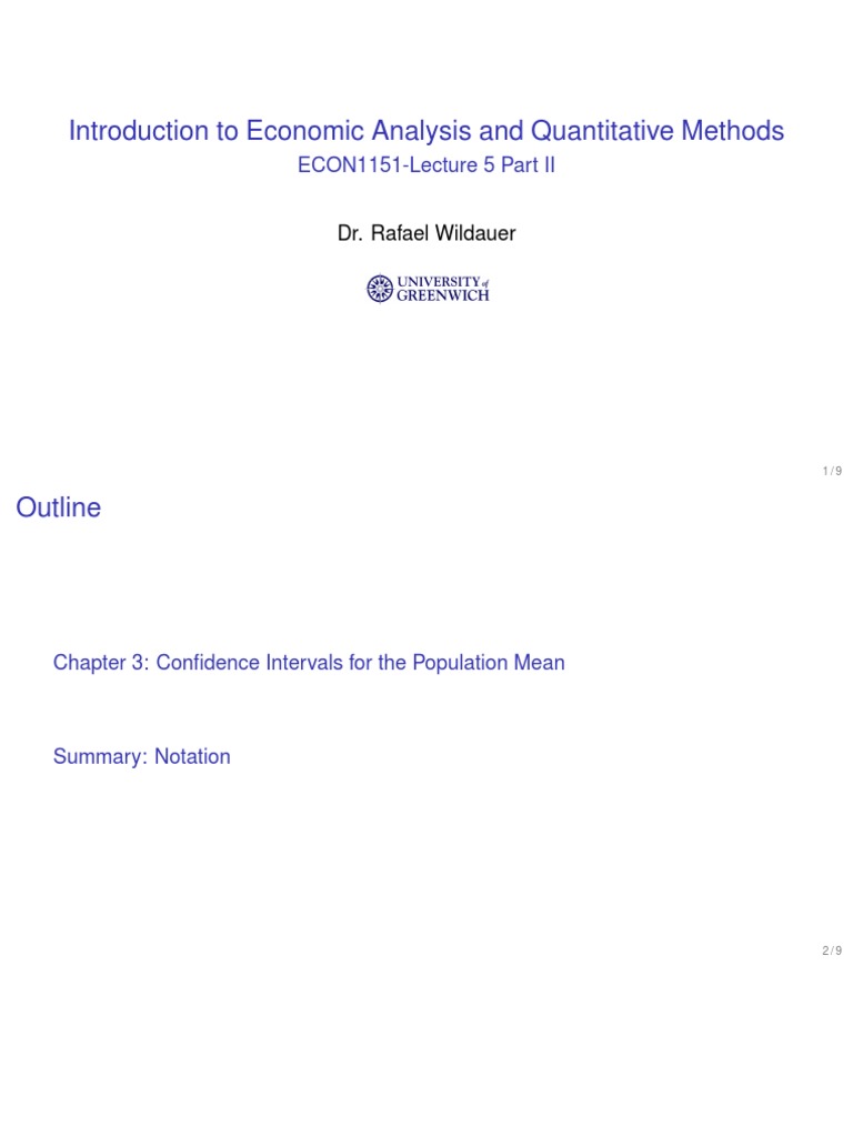 Lecture 5 - Part II | PDF | Estimator | P Value