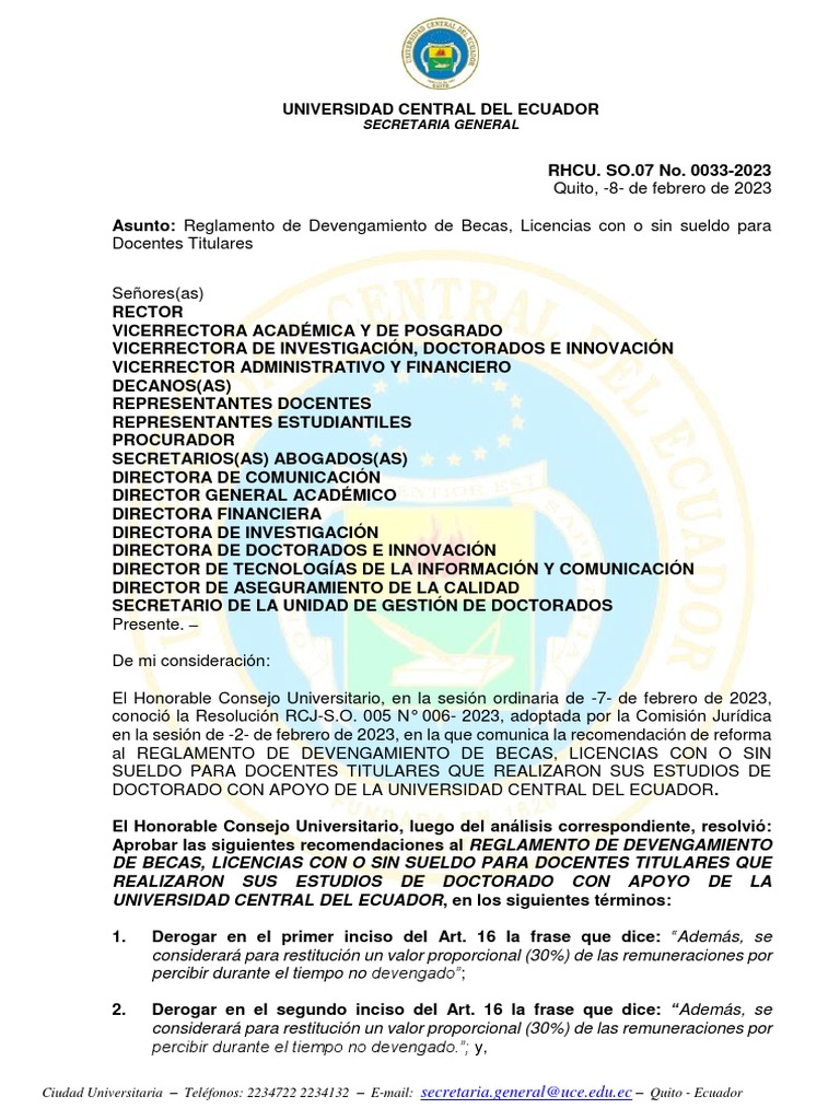 Anexo 16 Rhcu So 07 No 0033-2023 | PDF