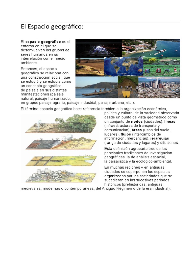 1º El Espacio Geografico | PDF