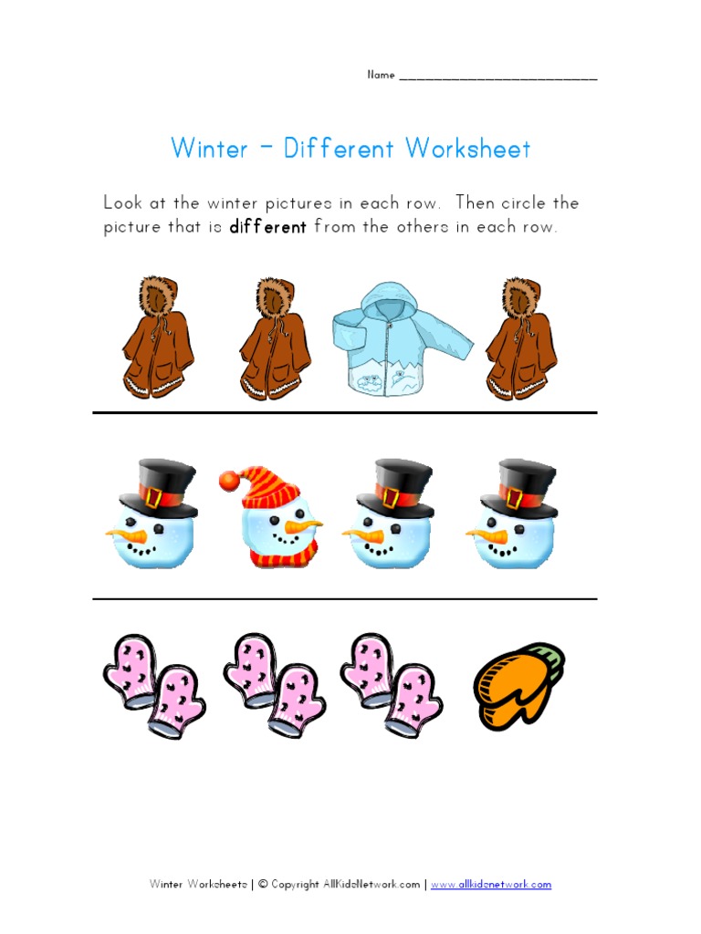 winter-different-worksheet-pdf