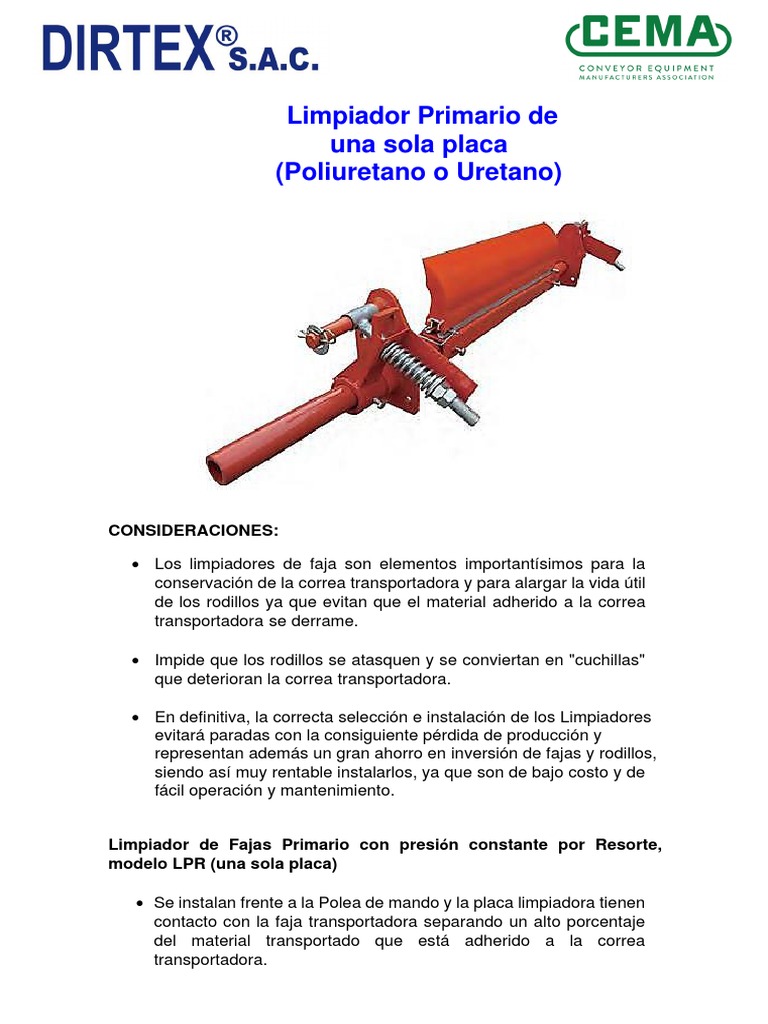 DIRTEX Limpiadores LPR 2023 | PDF