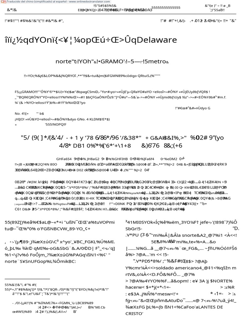 Texto encriptado y sin sentido | PDF