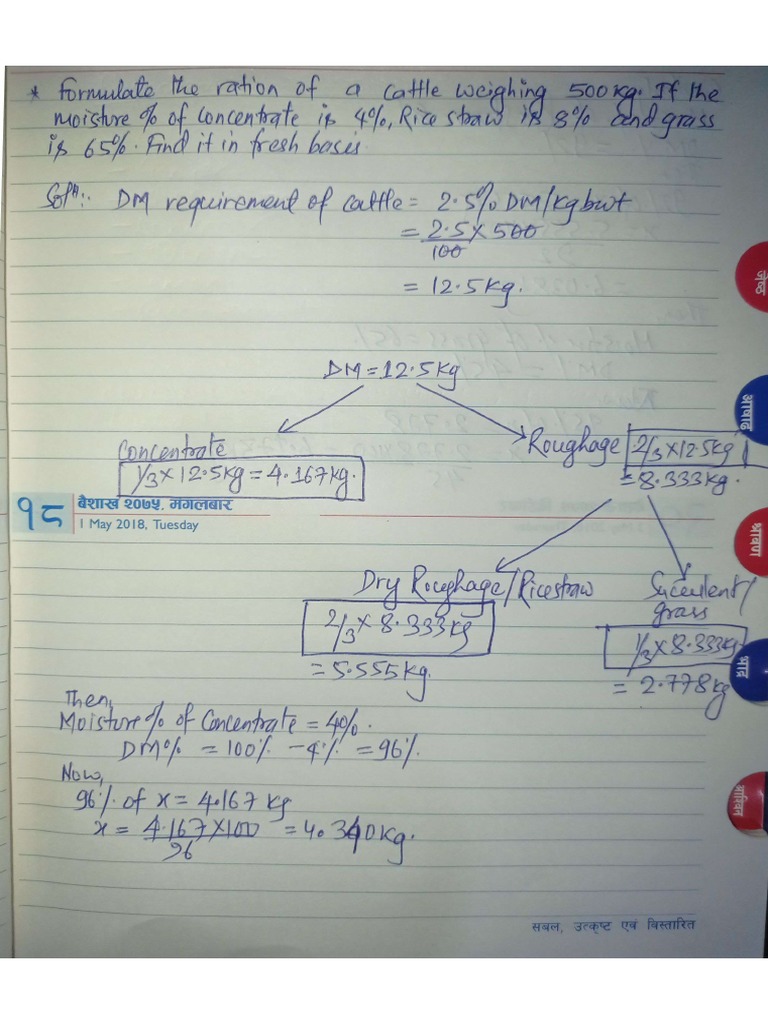Formulation by Thumb Rule | PDF