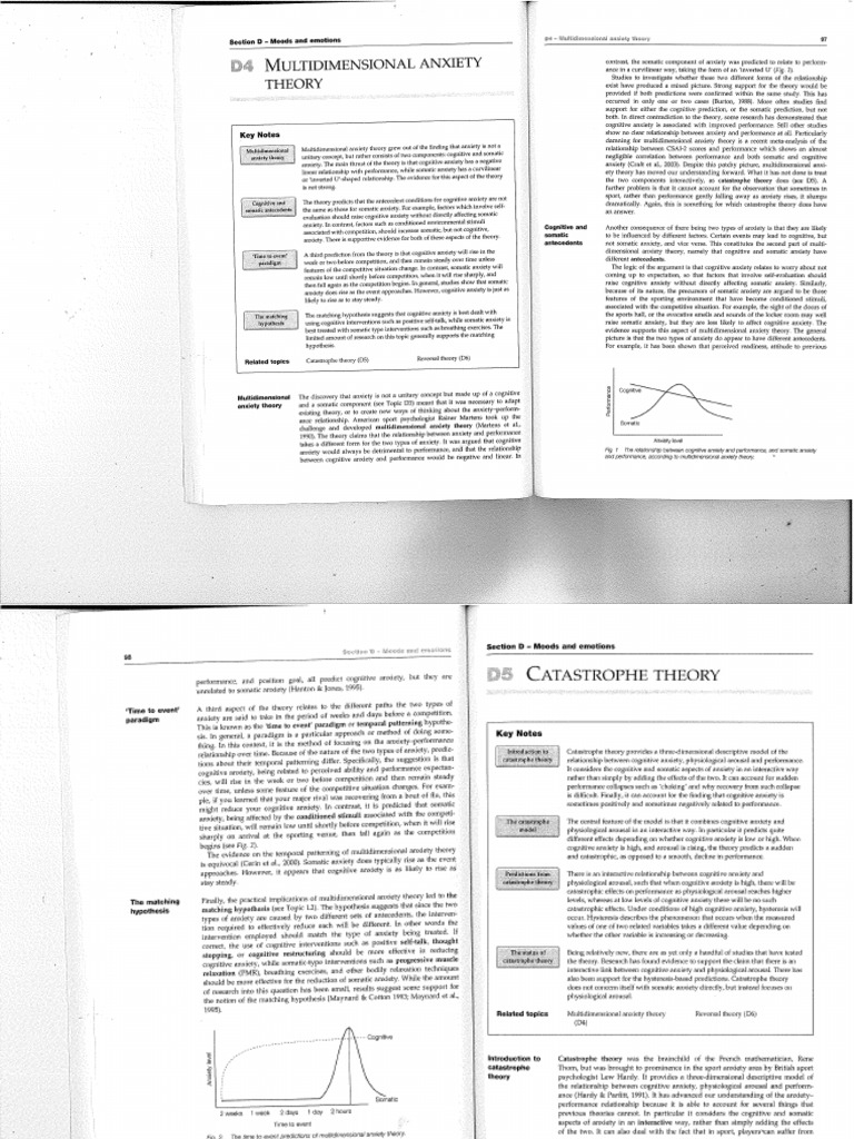 Multidimensional - Anxiety - Theory Summary | PDF