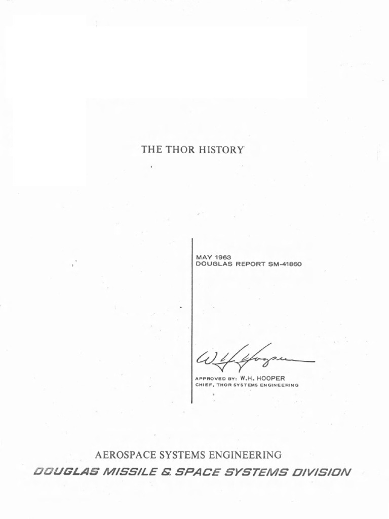 The Thor History | PDF | Rm 81 Agena | Satellite