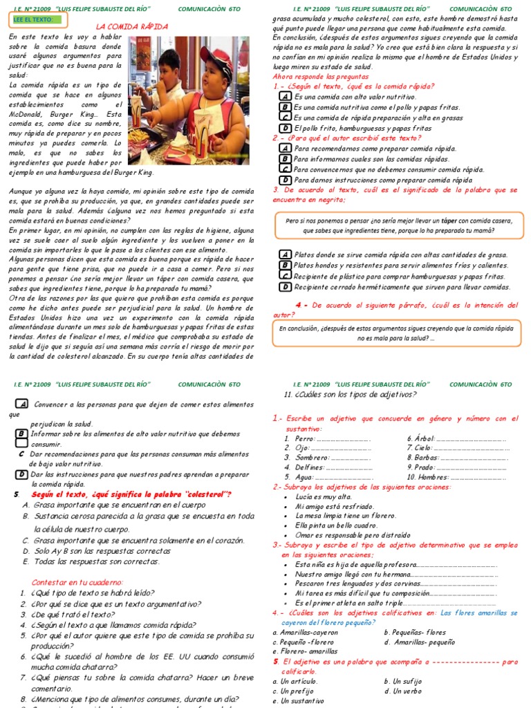 FICHA COM 16-08-23 La Comiga Rapida | PDF