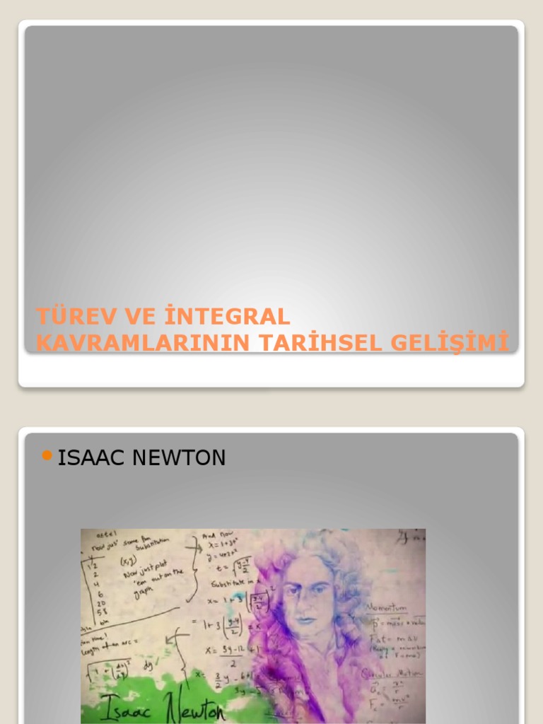 Türev Ve İntegral Kavramlarinin Tari̇hsel Geli̇şi̇mi̇ | PDF