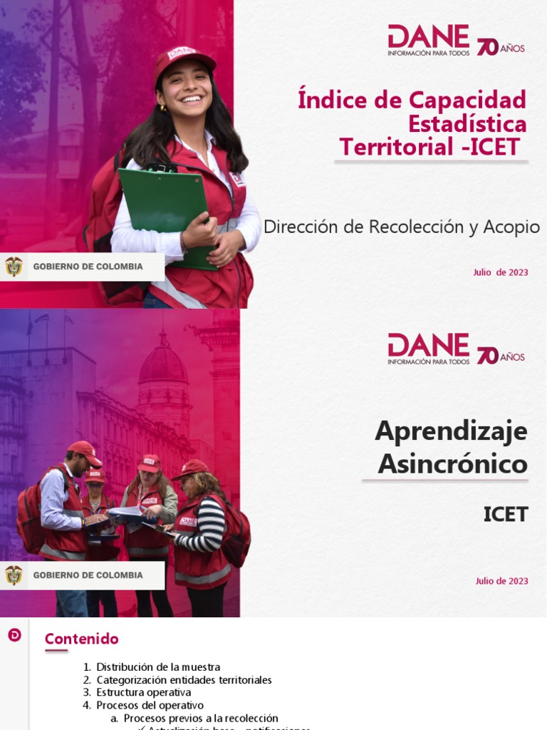 ICET: Operativa y Recolección 2023 | PDF