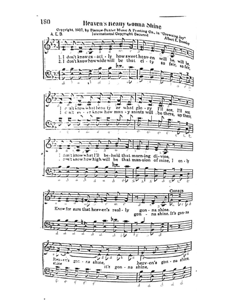 Heaven's really gonna shine | PDF