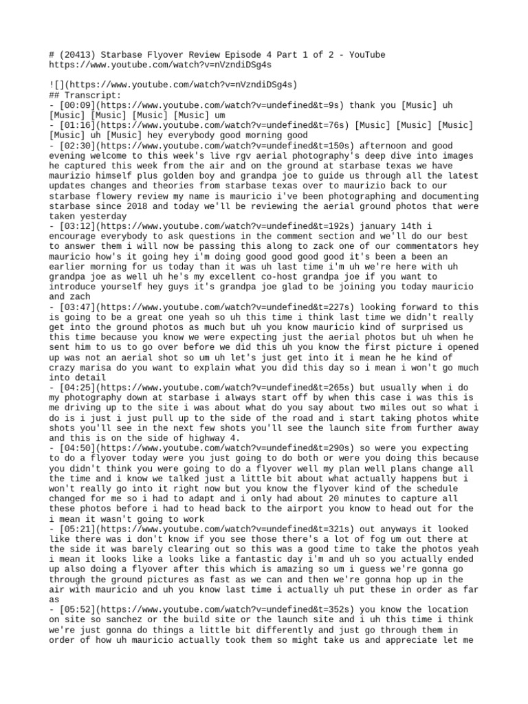# (20413) Starbase Flyover Review E 4 | PDF