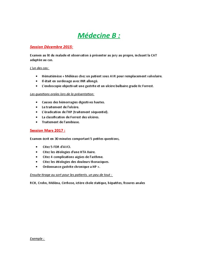 Clinique Medecine | PDF