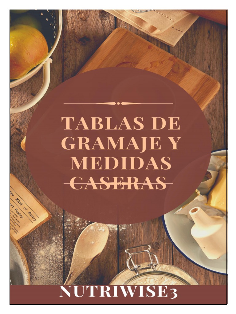 Tabla de Gramaje | PDF | Alimentos | Cocina