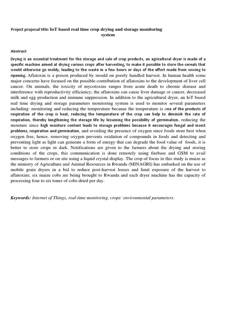 Sample of Project Proposal | PDF