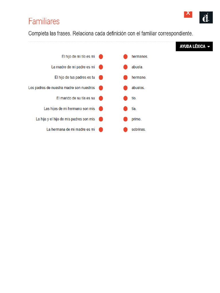 REPASO 02 - La Familia | PDF