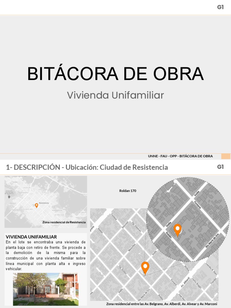Grupo1 - Bitacora de Obra | PDF