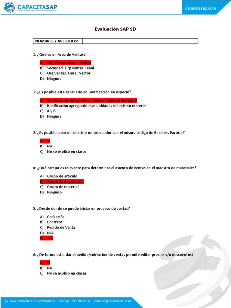 Evaluación SD | PDF