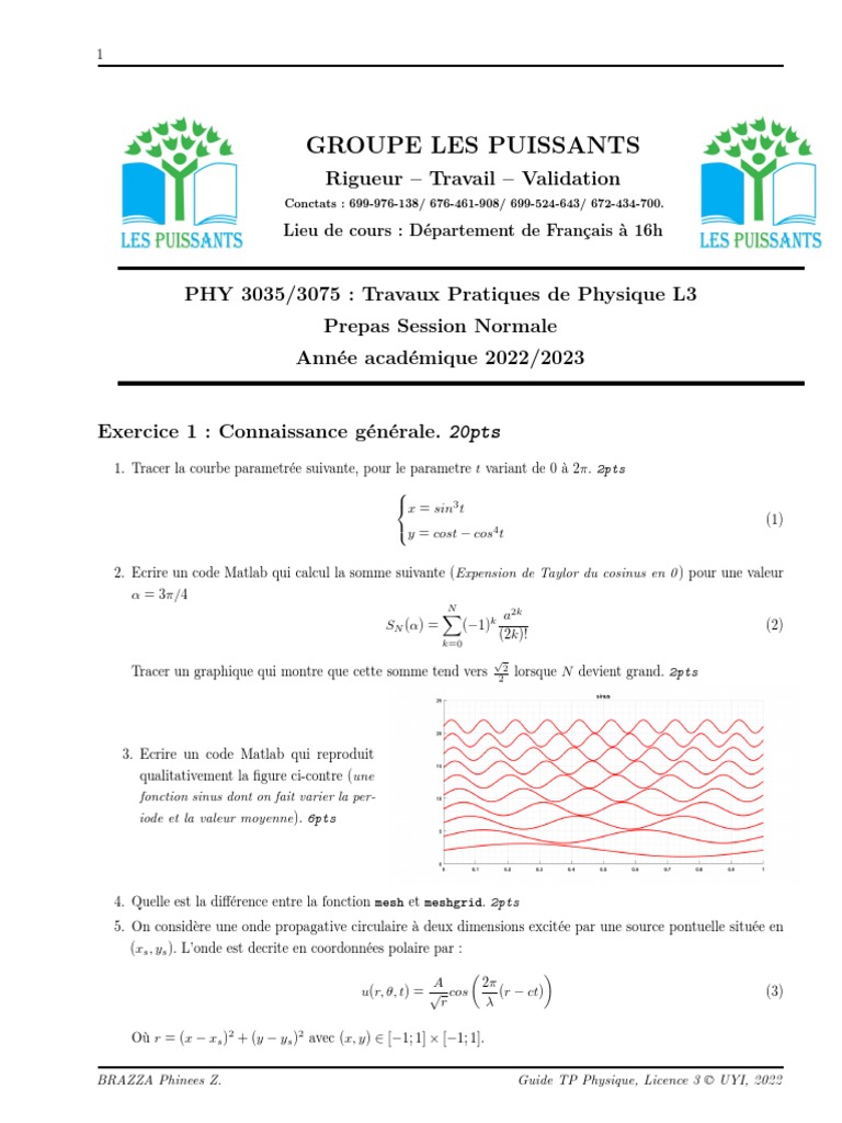 Prepa SN TP | PDF