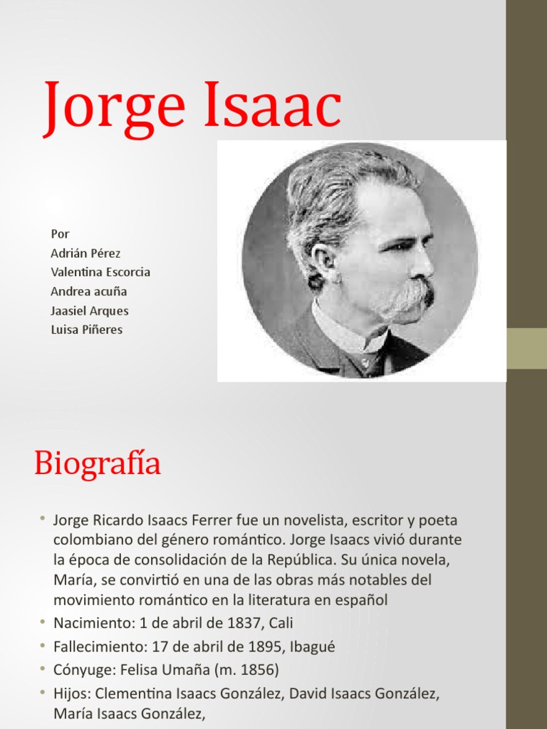 Biografía de Jorge Isaacs Ferrer | PDF
