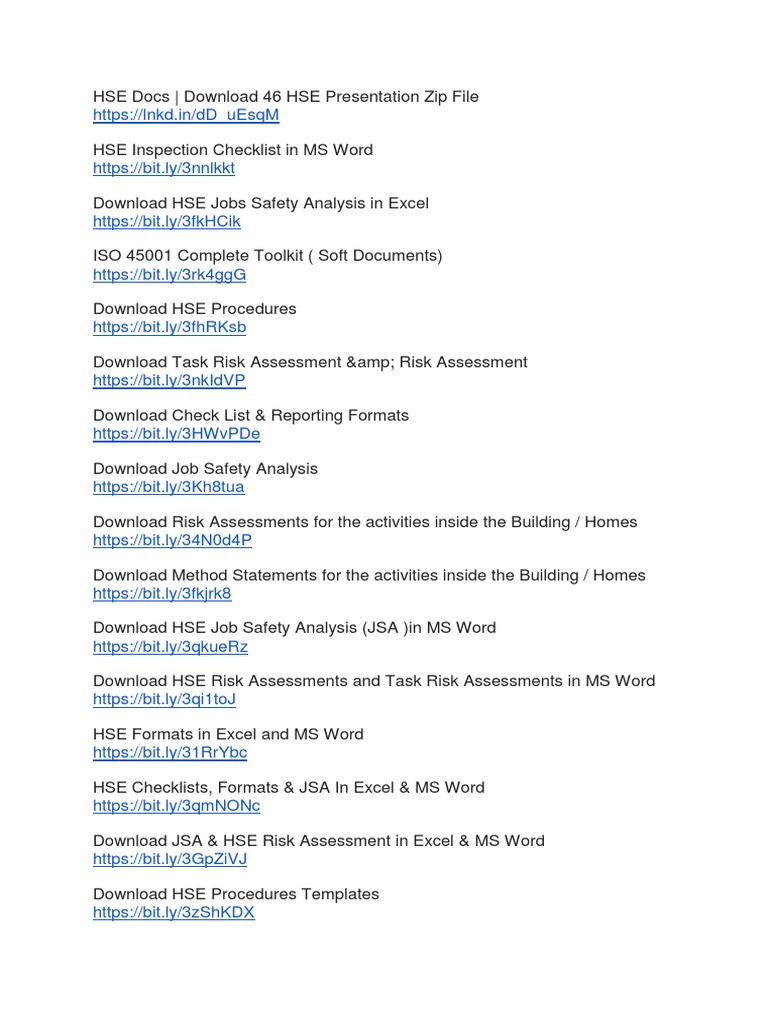 HSE Docs | Download Free PDF | Microsoft Word | Business